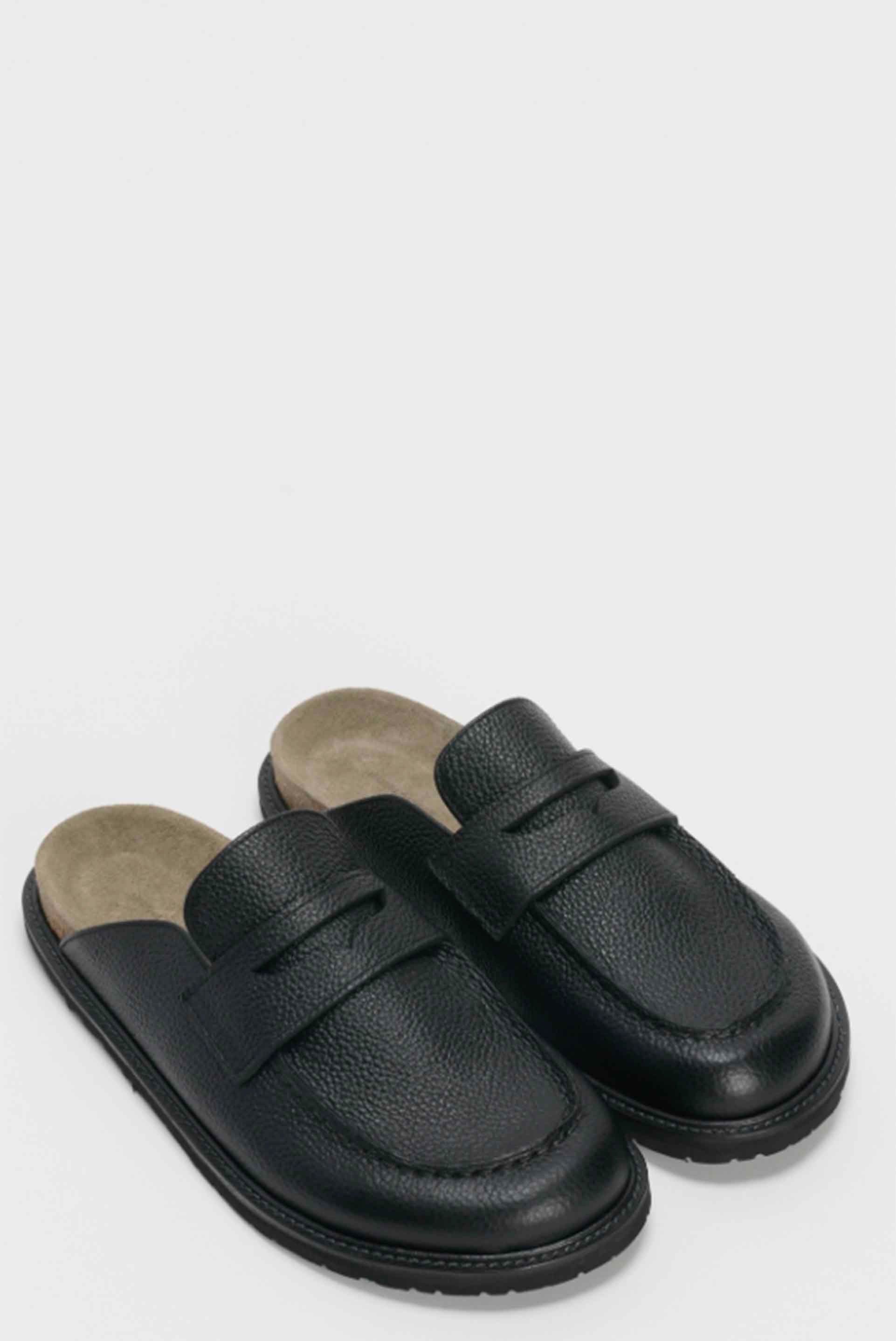 Hender Scheme Morgan Sandal Black - Japanese Leather Sandals | UJNG